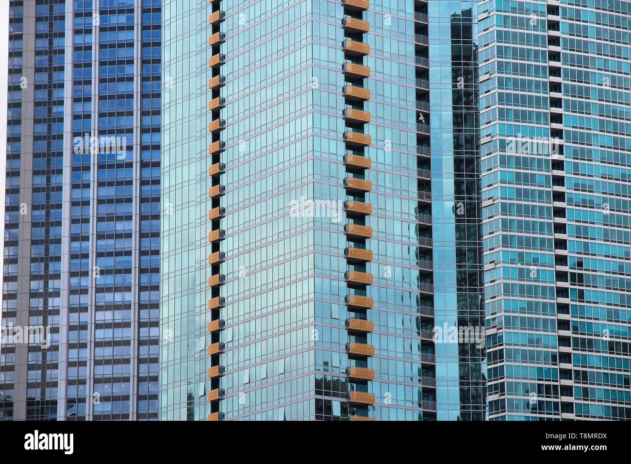 Abstract skyscraper windows background. Modern architecture pattern ...