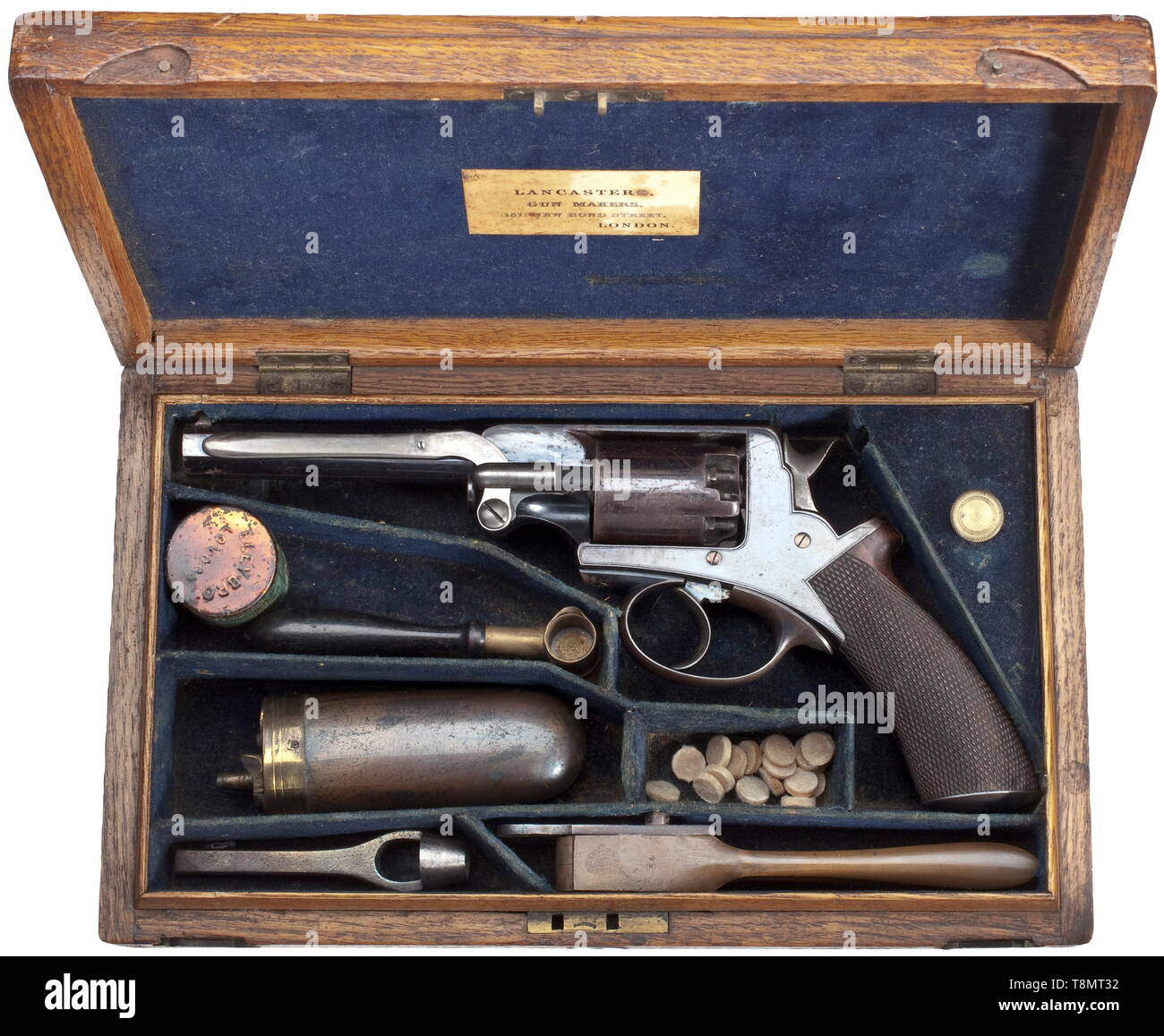 A Lancaster percussion revolver, system Beaumont-Adams, before 1866 11. ...