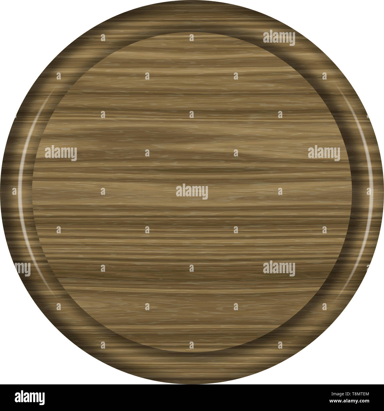 1x1 Walnut Circular Sign Blank Stock Photo - Alamy