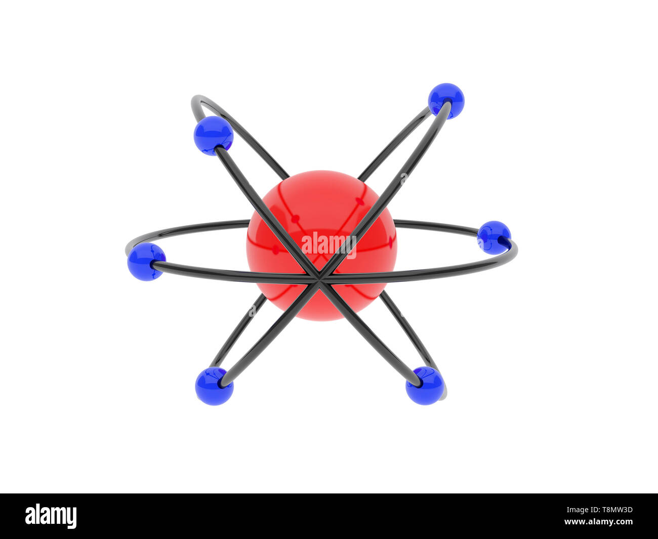 High resolution image. Model of atoms and protons Stock Photo - Alamy