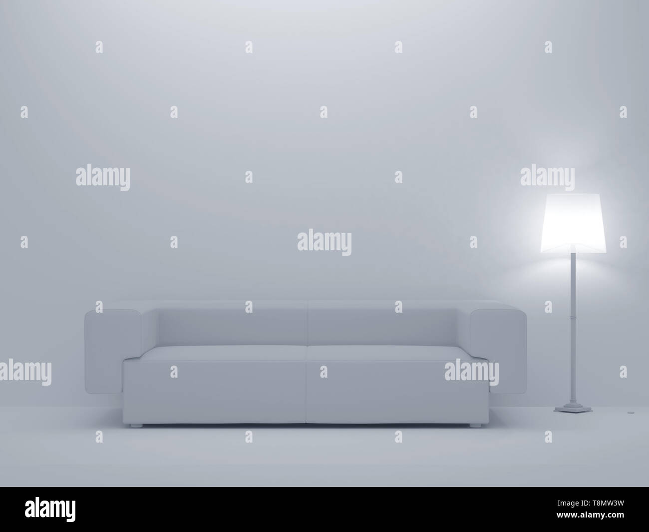 3d render home white Interior. High resolution image Stock Photo - Alamy