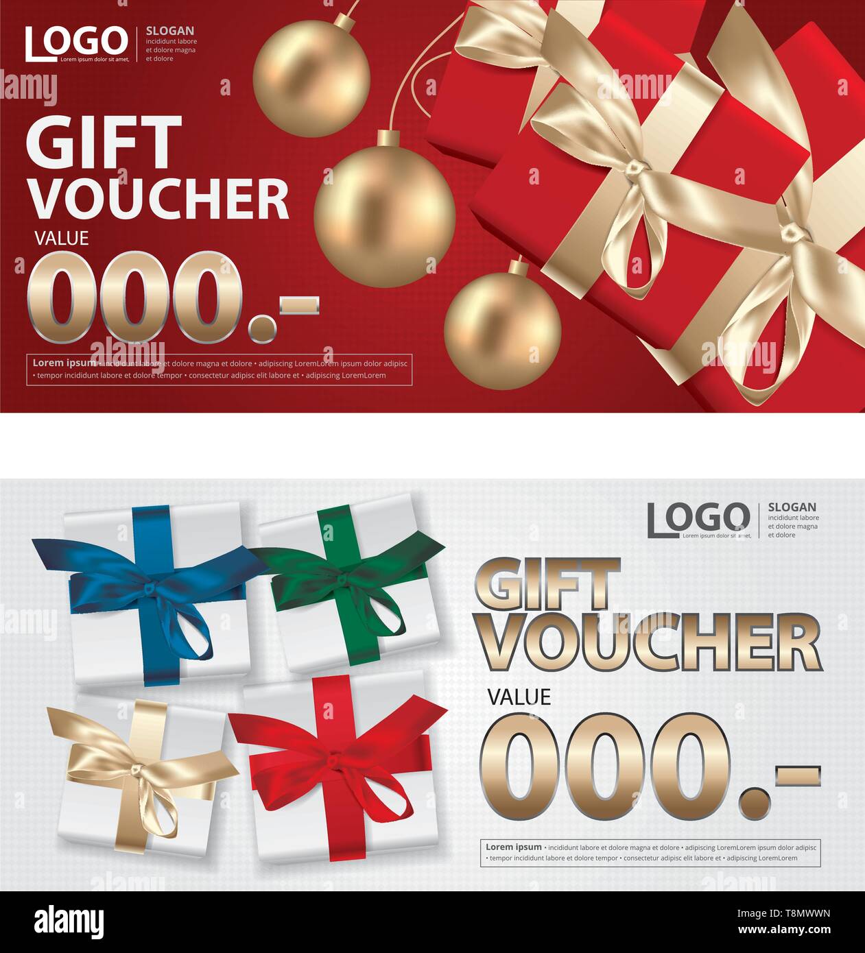Gift Voucher Coupon Template for Your Business Vector Illustration ...