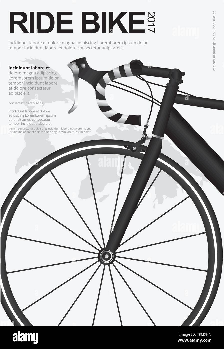 Cycling Poster Vector Illustration Stock Vector Image & Art - Alamy