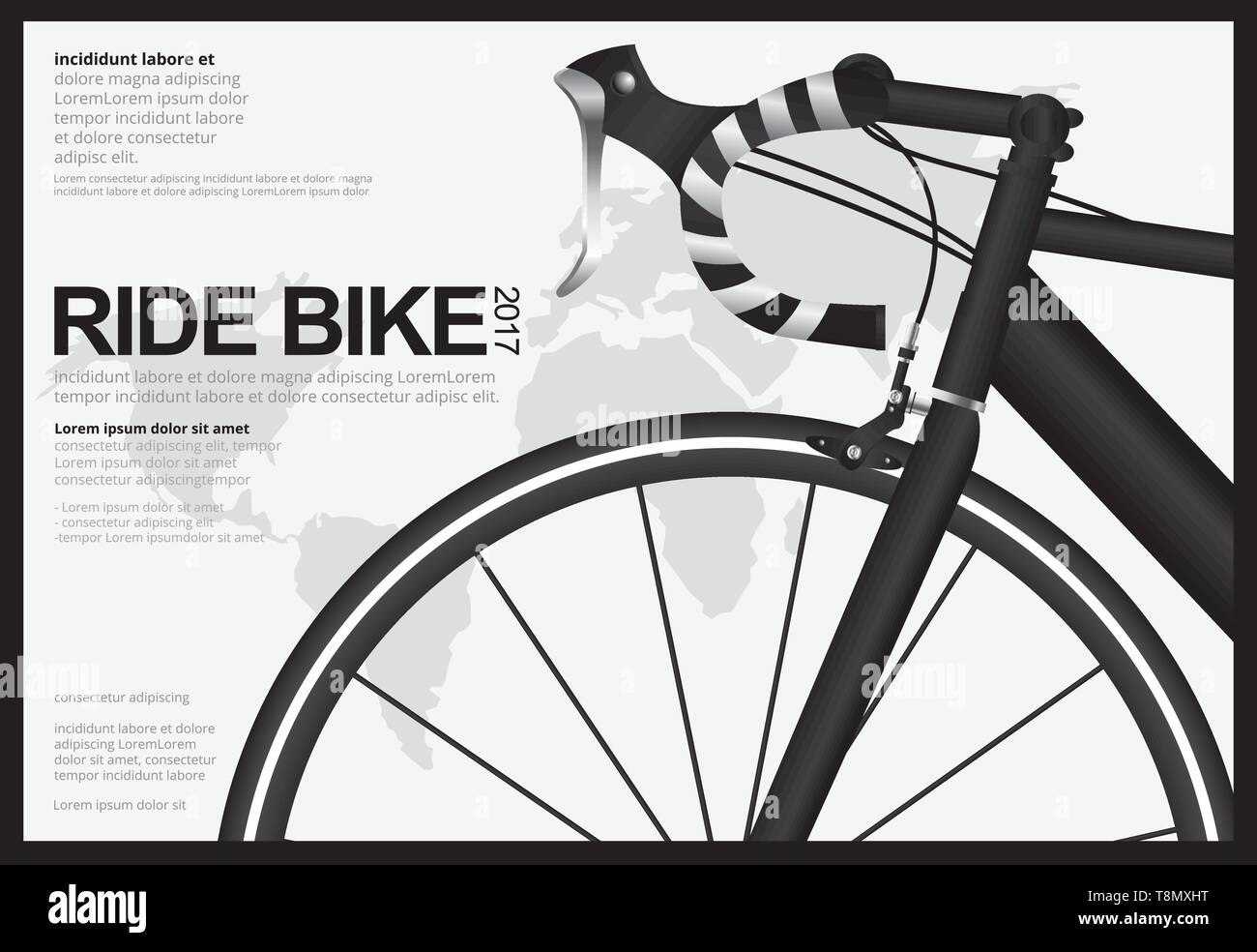 Old cycling poster Stock Vector Images - Alamy