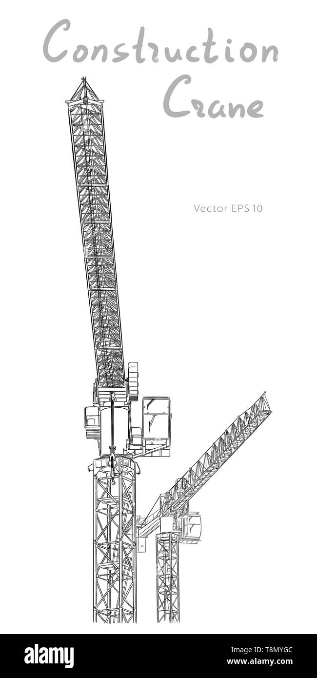 View crane construction on Cut Out Stock Images & Pictures - Alamy