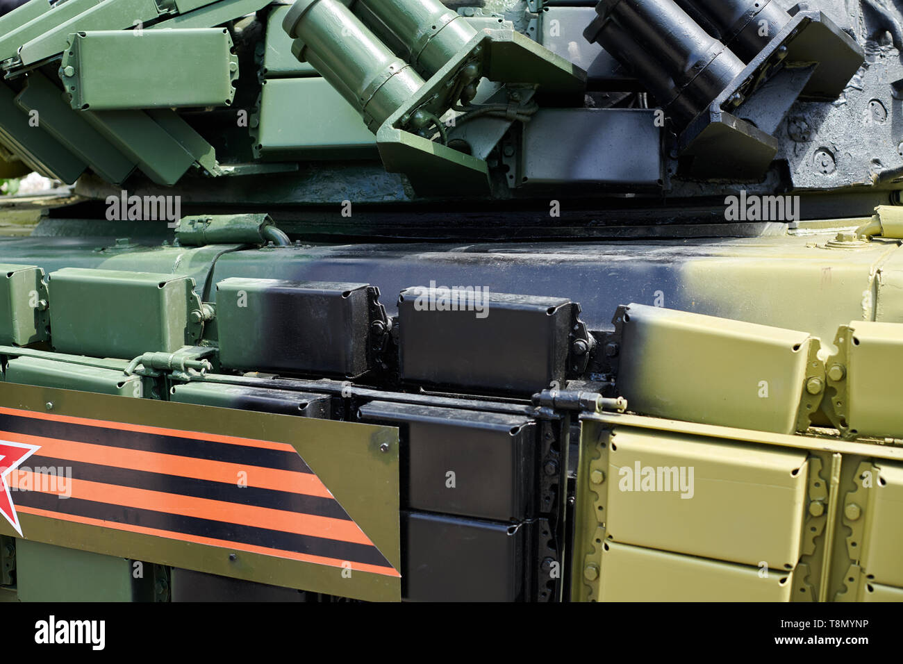 Russian military tank close view Stock Photo - Alamy