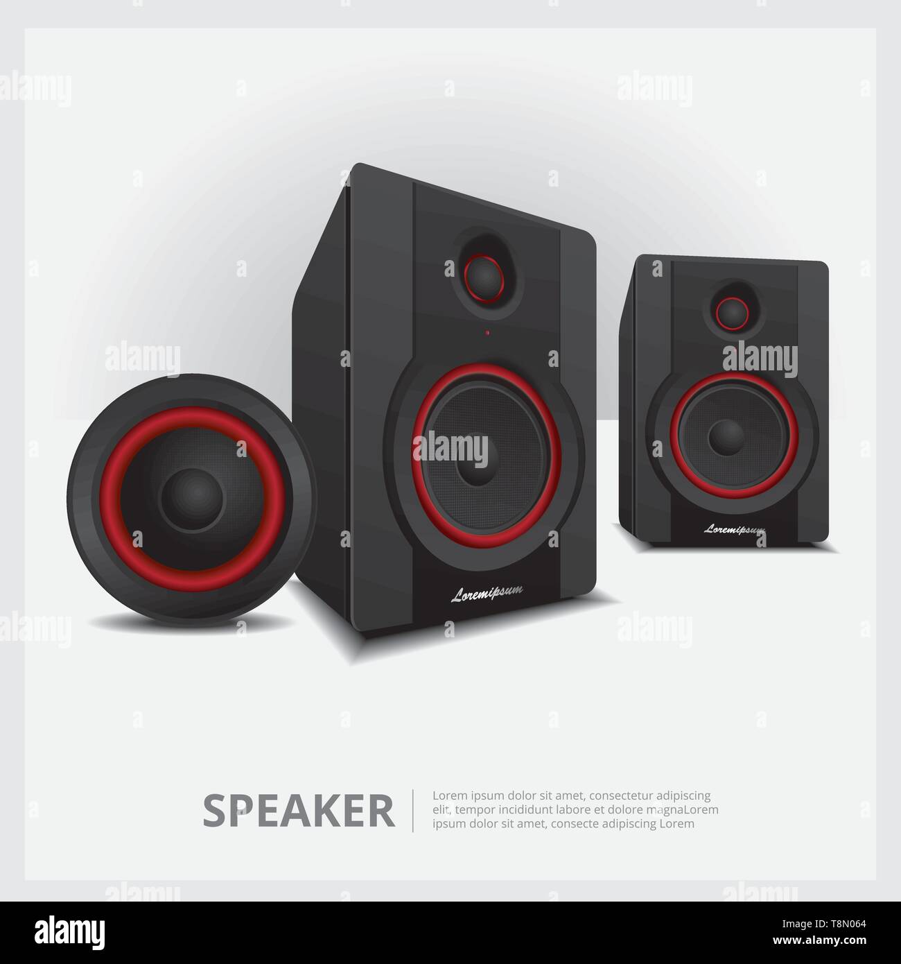 Speakers Isolated Vector Illustration Stock Vector Image And Art Alamy