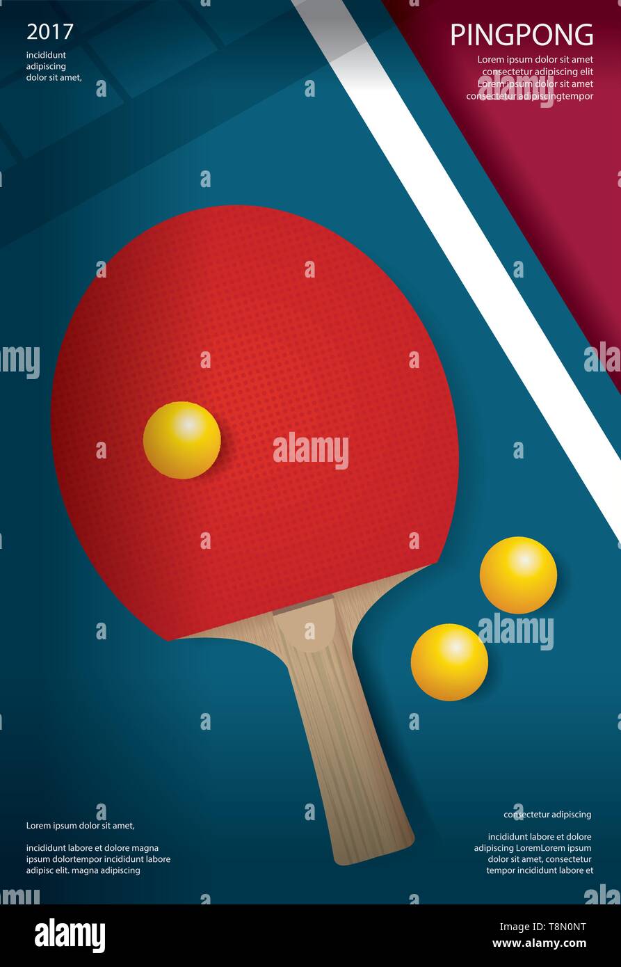 Table Tennis Poster Template