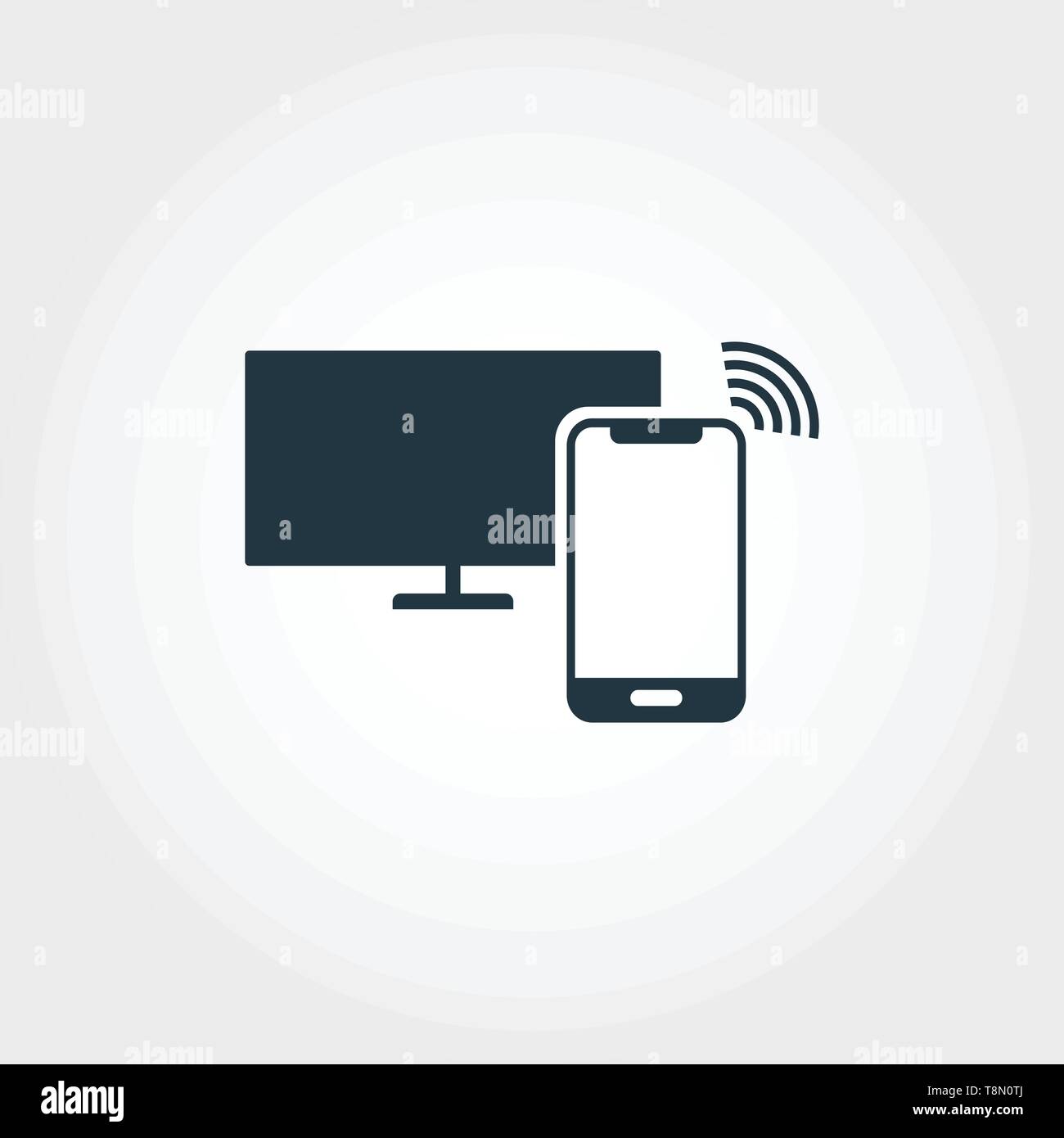 Smart Tv icon. Monochrome creative design from smart devices icon ...