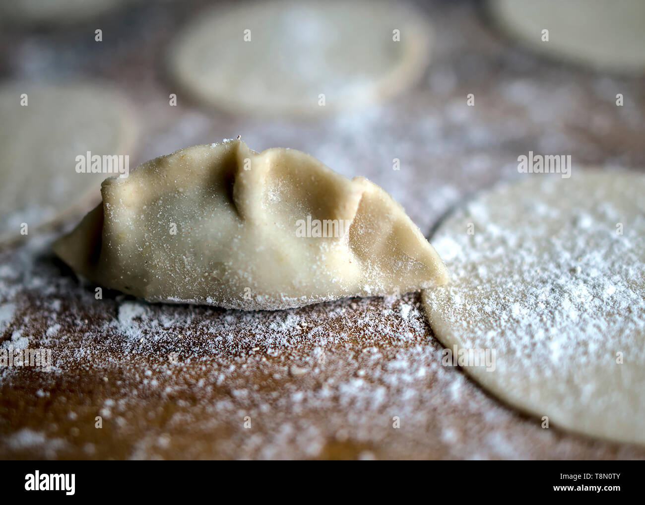 Home Cooked Japanese Gyoza, Dumplings Stock Photo - Alamy