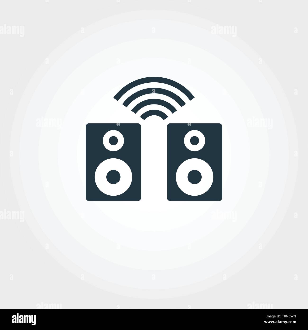 Smart Speaker icon. Monochrome creative design from smart devices icon ...