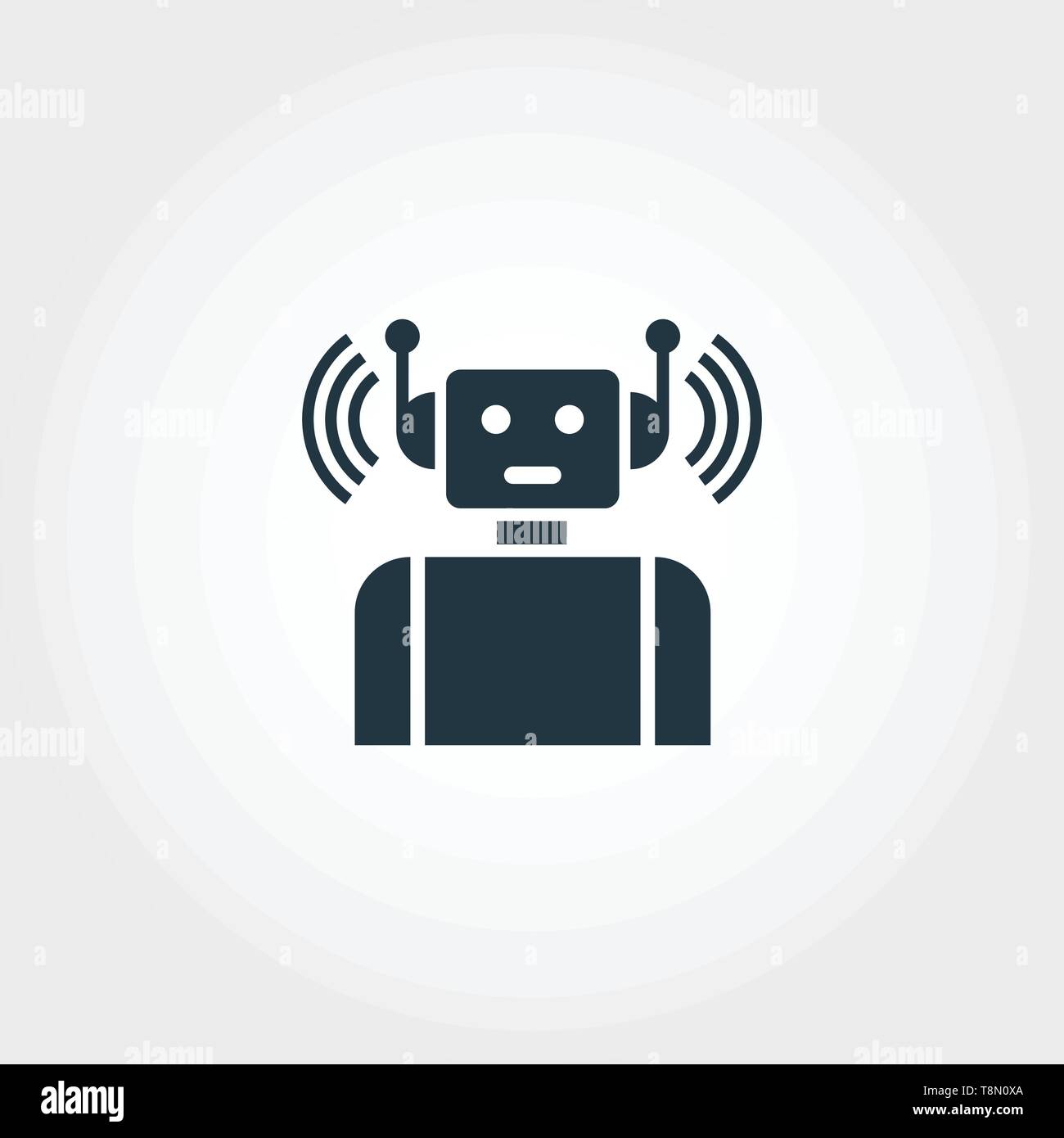 Smart Robot icon. Monochrome creative design from smart devices icon ...