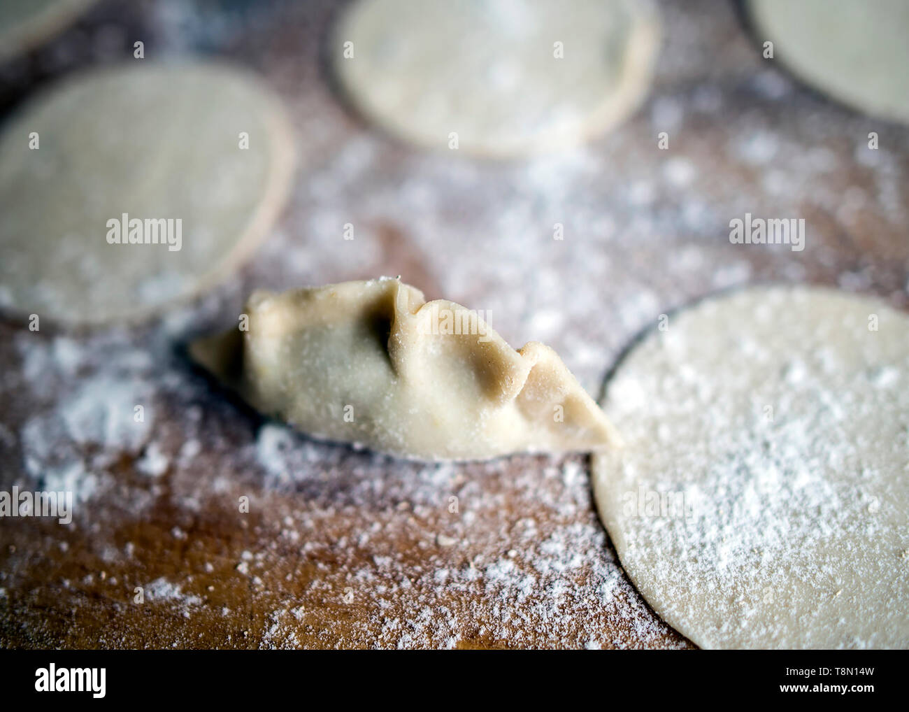 Home Cooked Japanese Gyoza, Dumplings Stock Photo - Alamy