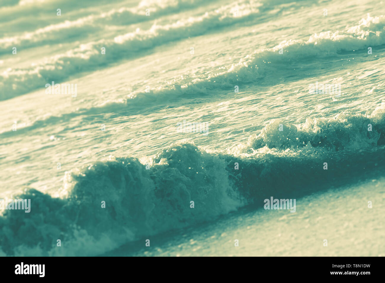 Sea surf diagonal waves hi-res stock photography and images - Alamy