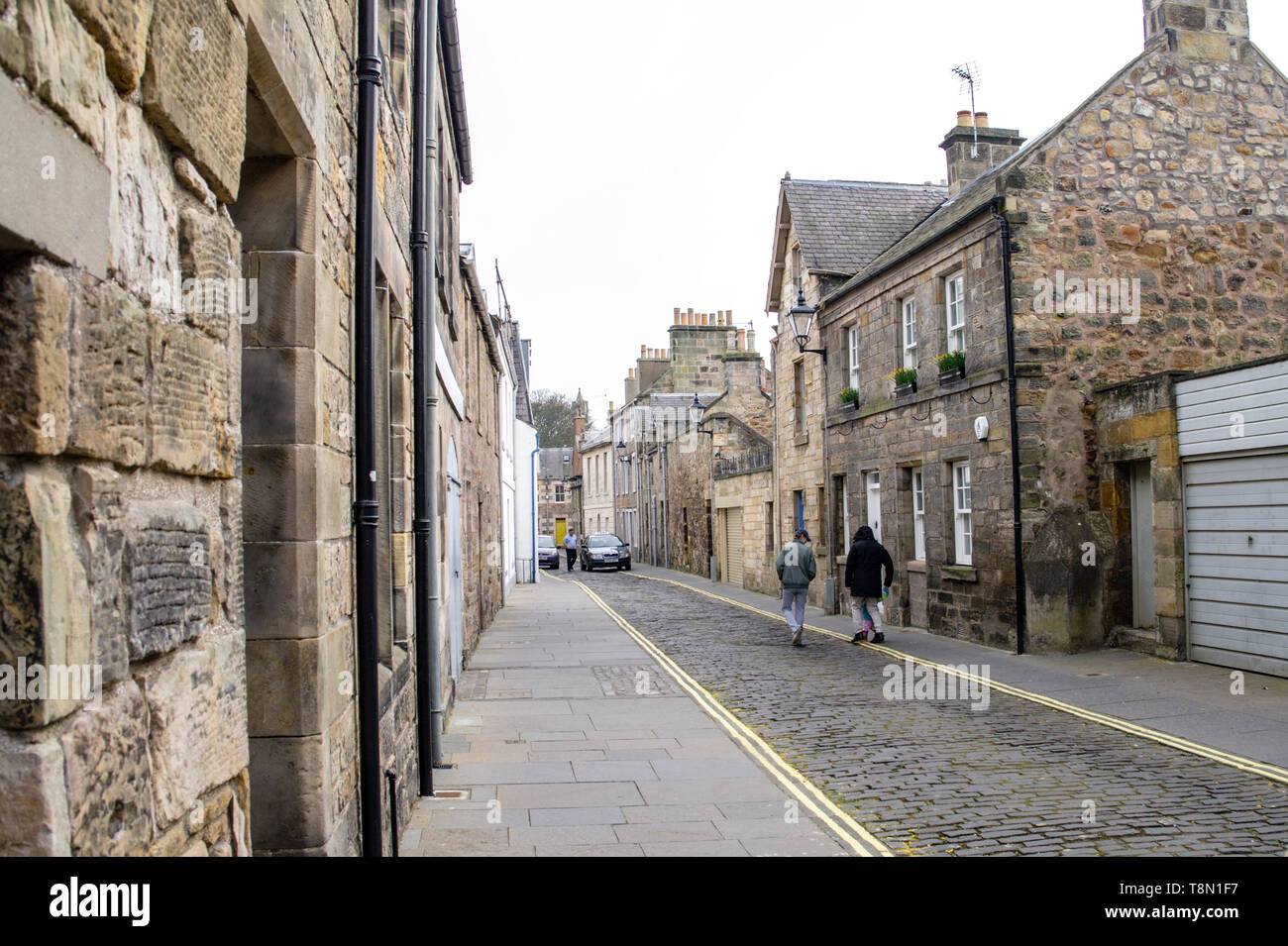 Cobbled streets of St. Andrews Stock Photo - Alamy
