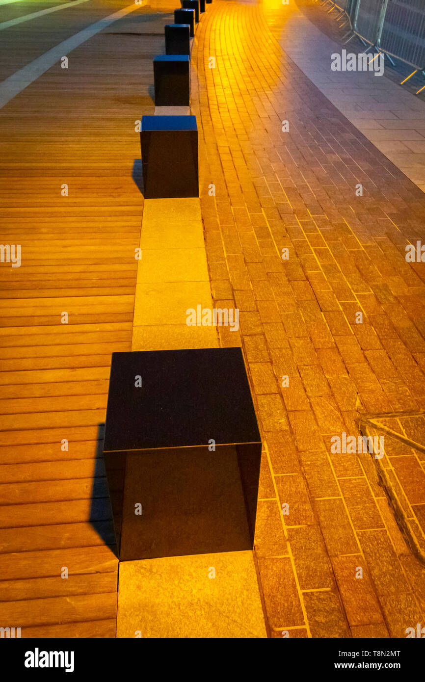 Empty embankment at night hi-res stock photography and images - Alamy