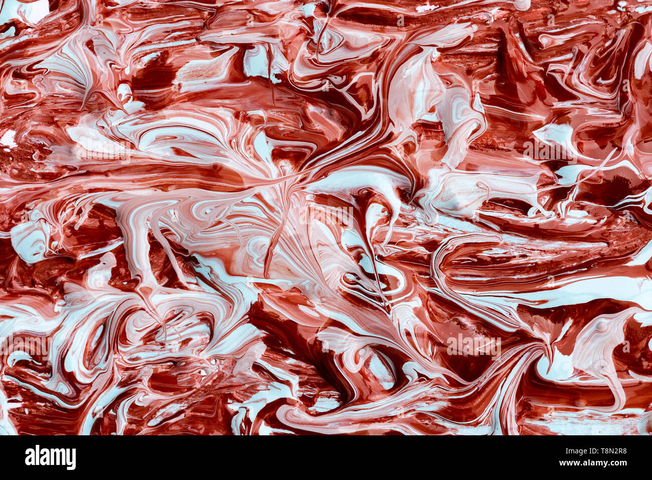 Abstract paint with red and white colors Stock Photo - Alamy