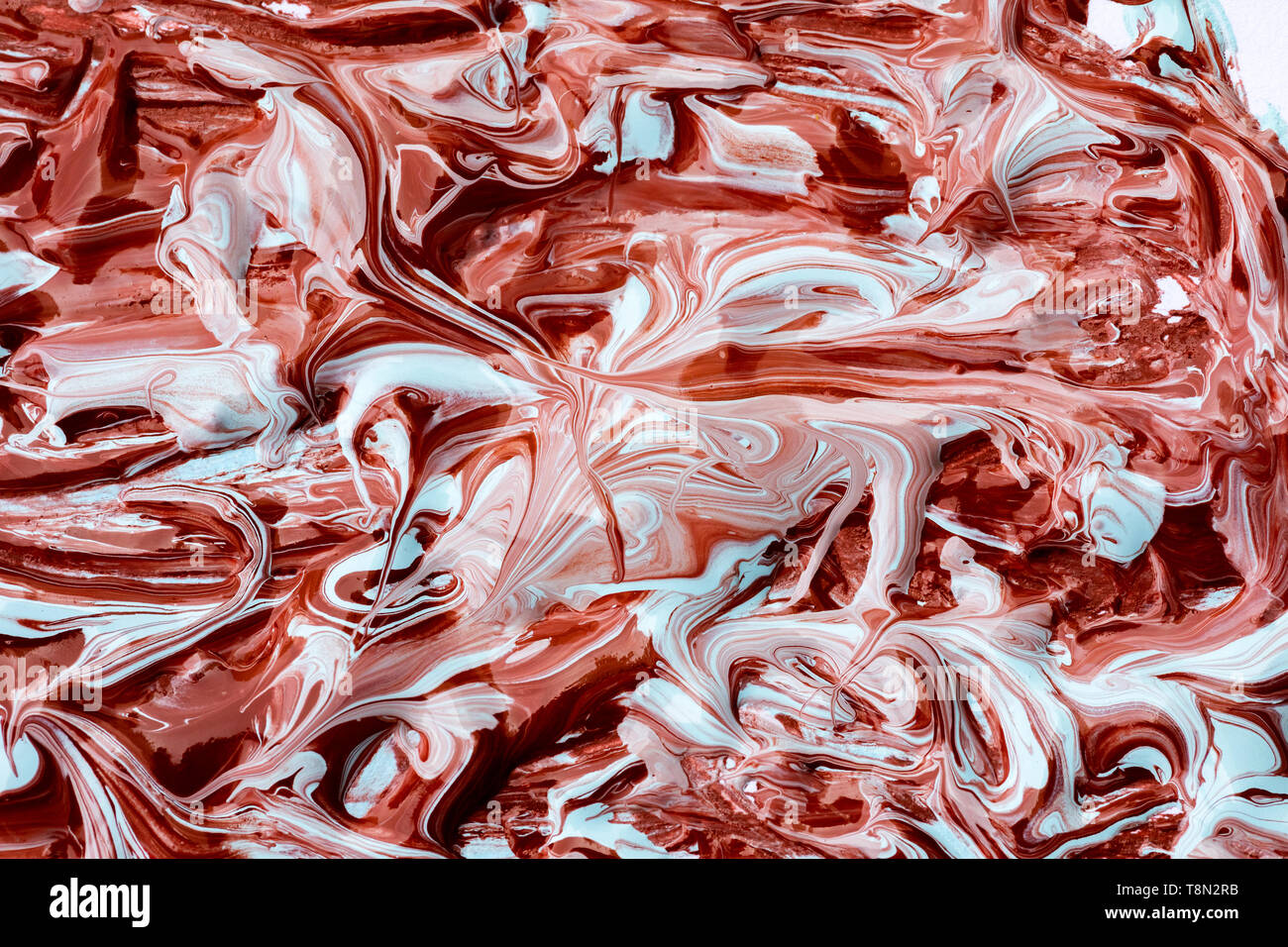 Abstract paint with red and white colors Stock Photo - Alamy