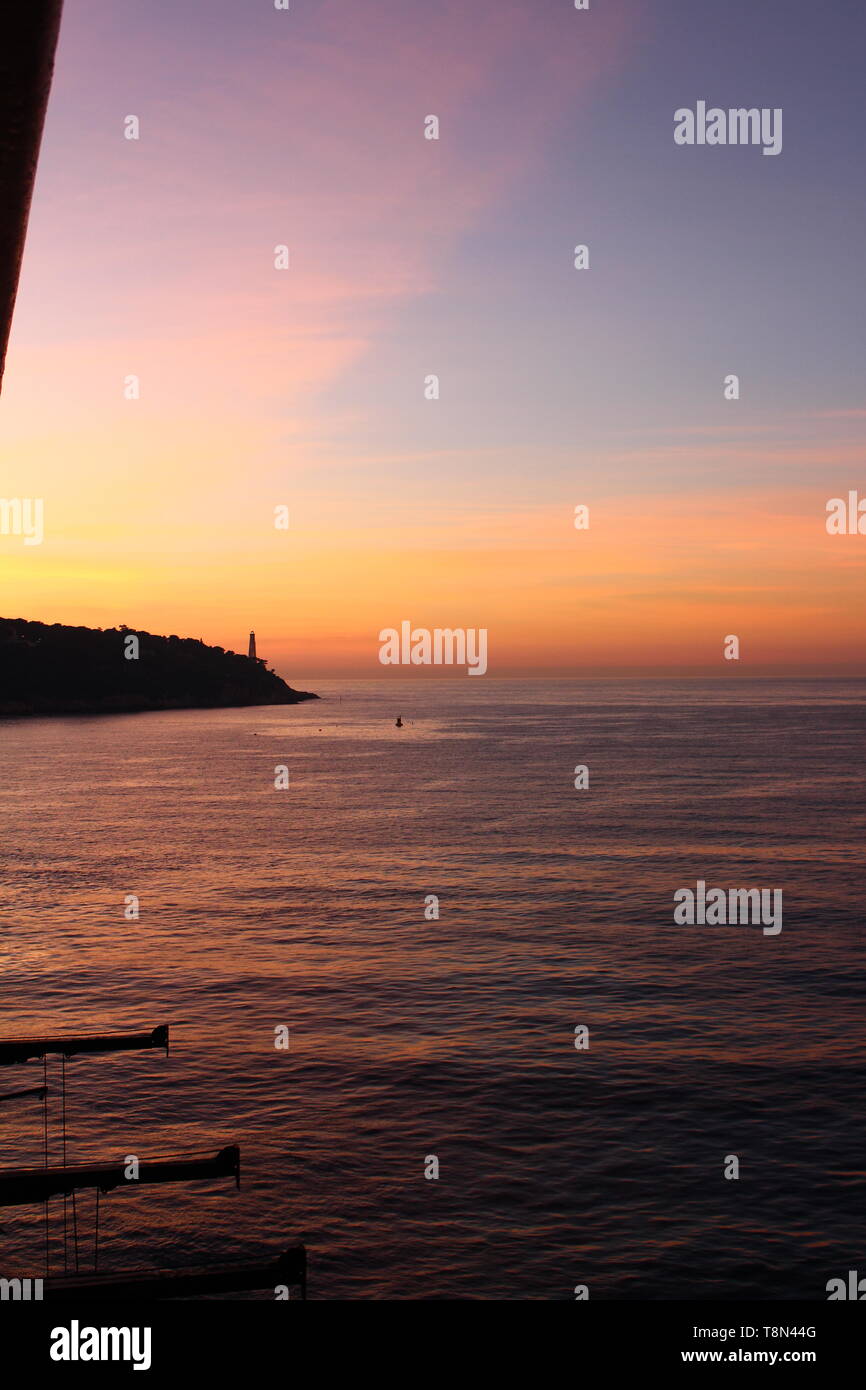 Abstract ocean background sunrise lighthouse hi-res stock photography ...