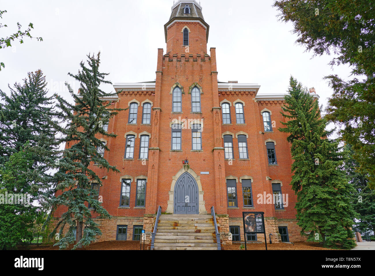 BOULDER, CO -10 MAY 2019- View of the Old Main building on the college ...