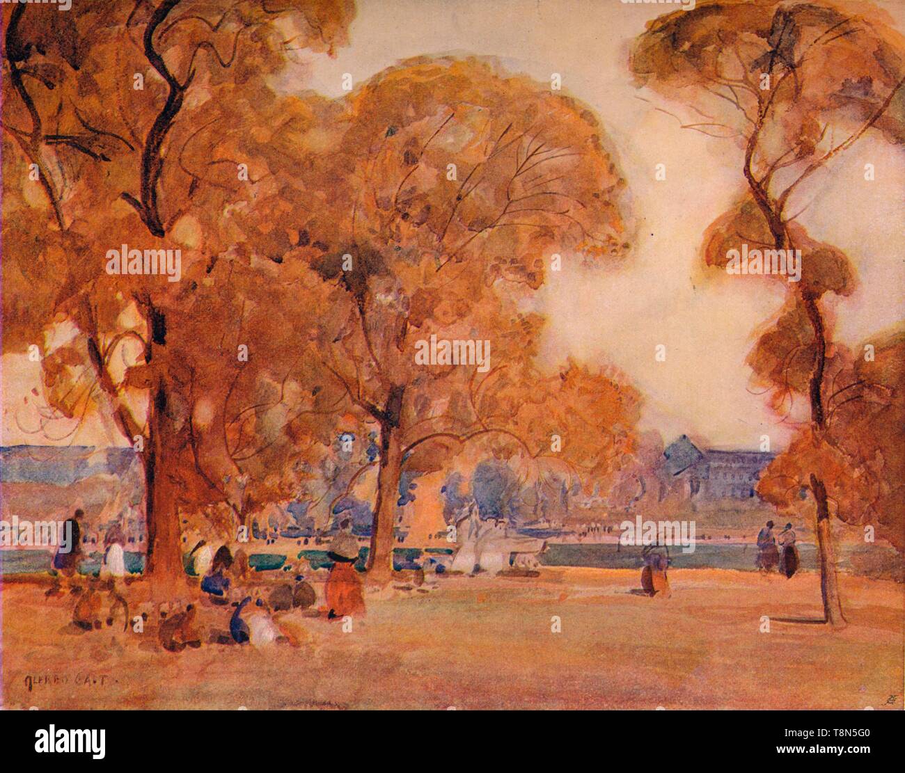 'In The Park', c1864-1906, (1906). Creator: Alfred Edward East Stock ...