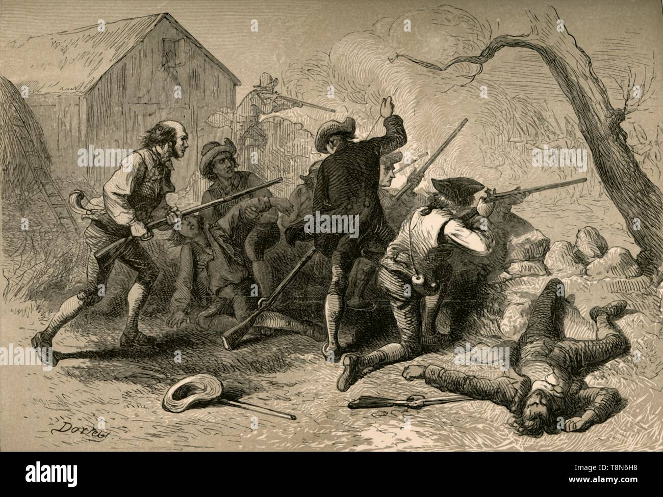 'The Battle of Lexington', (1877). Creator: Felix Octavius Carr Darley ...