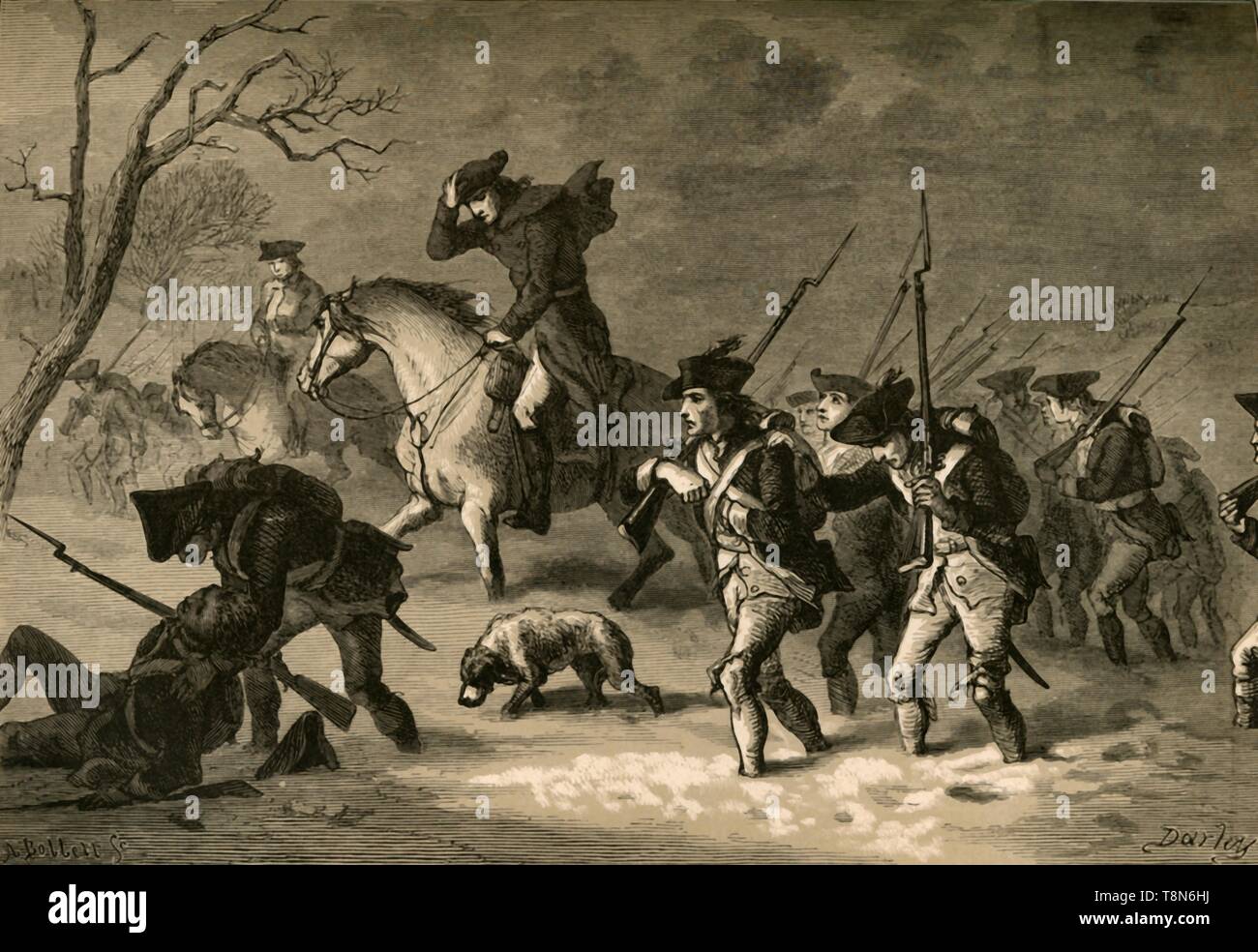 'The March of the Valley Forge', (1877). Creator: Albert Bobbett Stock ...