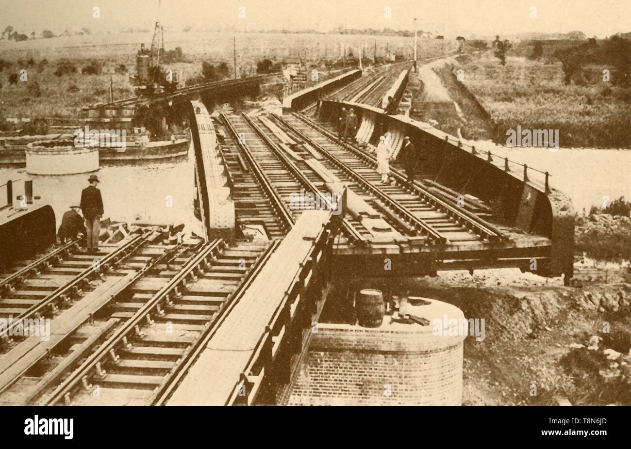 'An Electrically Operated Swing Bridge, at Beccles, near Yarmouth ...