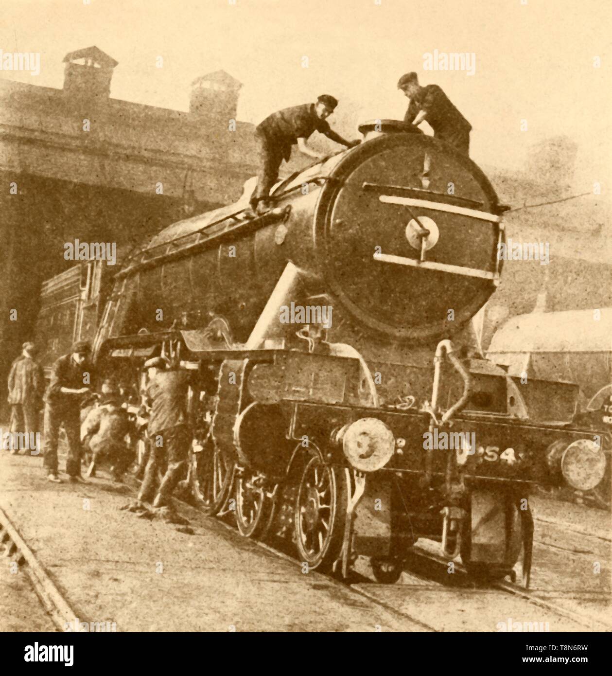 Flying scotsman black and white hi-res stock photography and images - Alamy