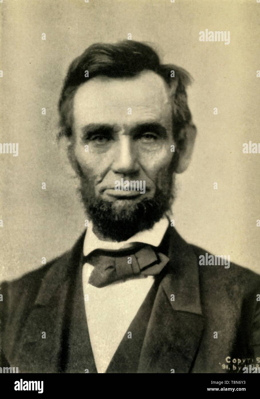 Abraham Lincoln, 1863, (1930). Creator: M. P. Rice Stock Photo - Alamy
