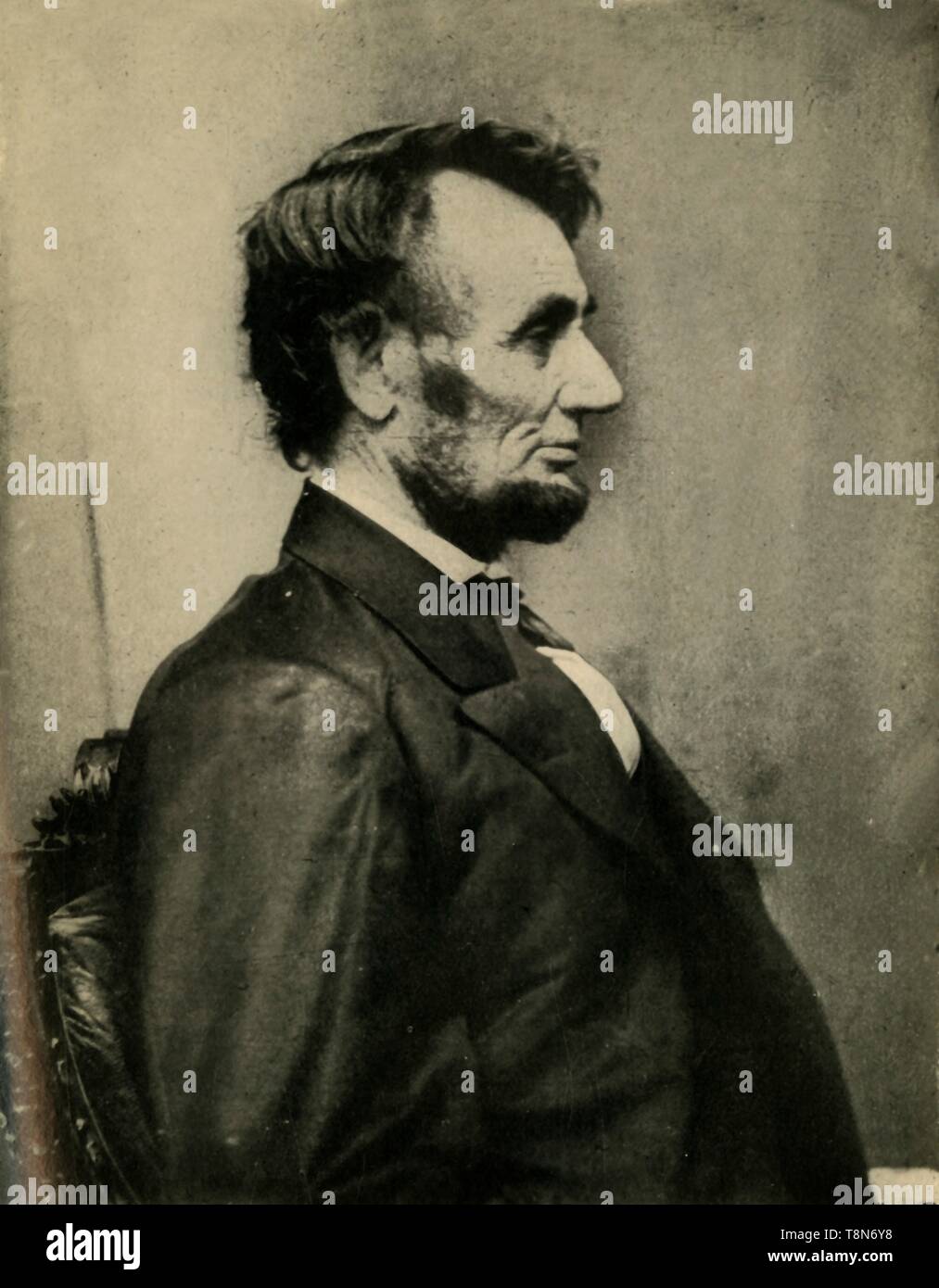 Abraham lincoln black white portrait hi-res stock photography and ...