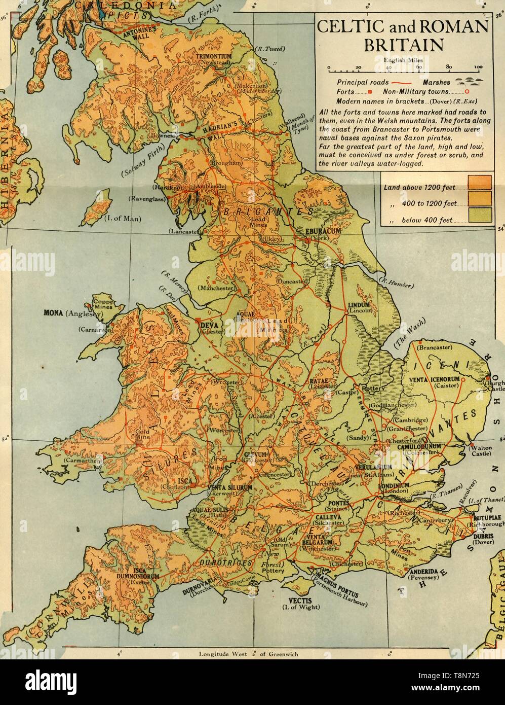 Map of roman britain hi-res stock photography and images - Alamy