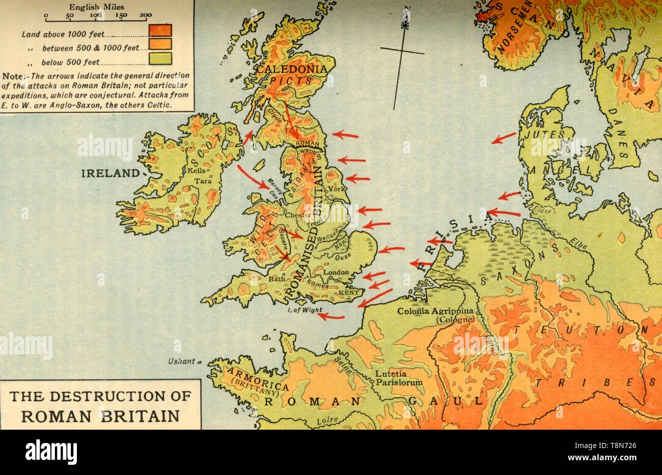 Map of roman britain hi-res stock photography and images - Alamy