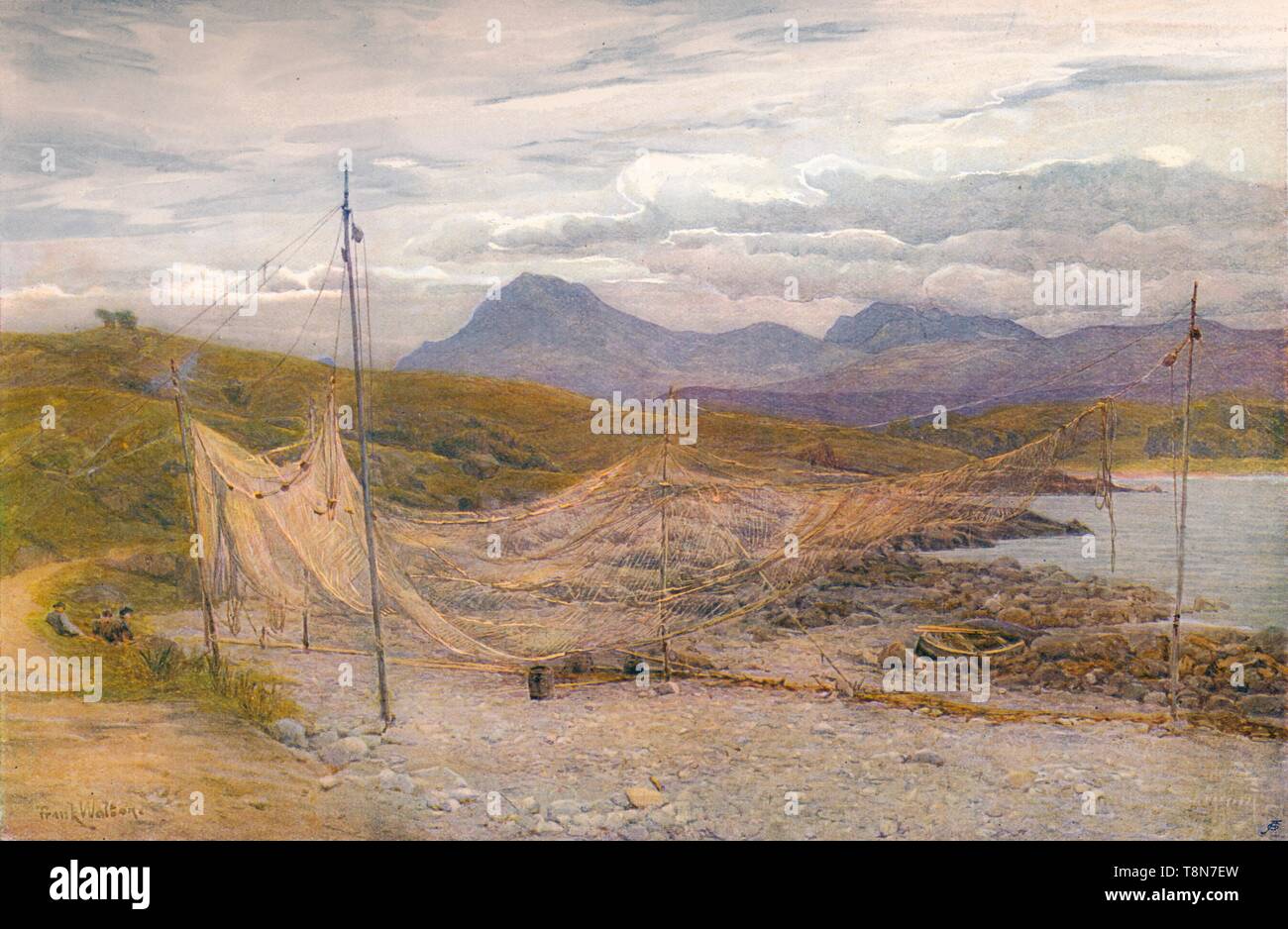 'Salmon Nets, Gairloch, Ross-Shire', 1860-1906, (1906). Creator: Frank ...
