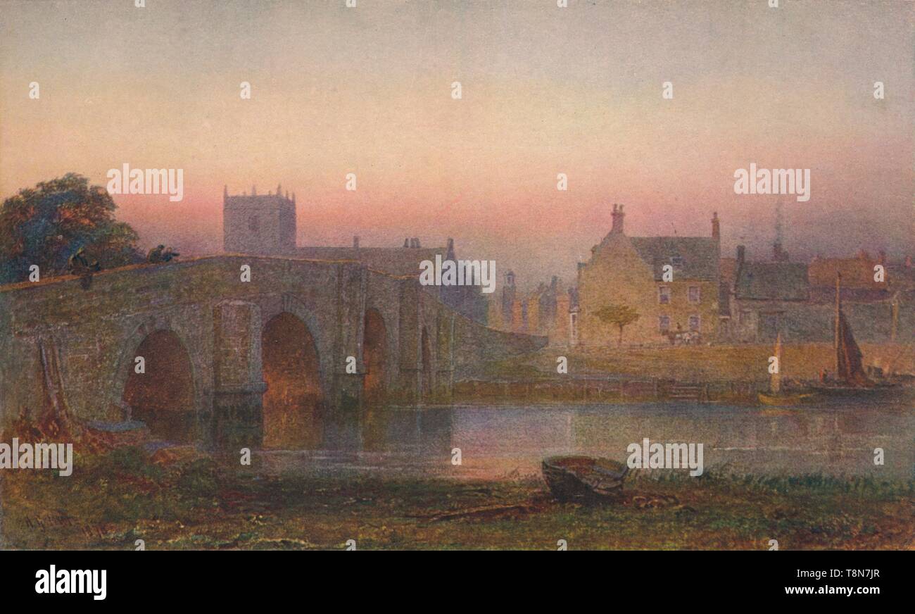 'Wareham Bridge', c1863, (1906). Creator: George Henry Hine Stock Photo ...