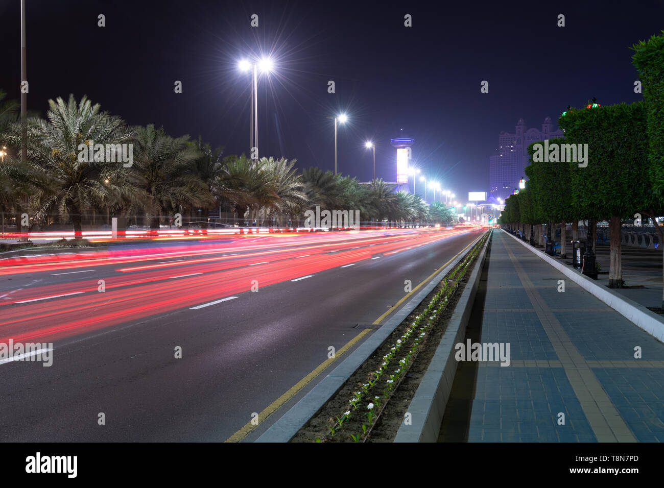 Abu dhabi night street hi-res stock photography and images - Alamy