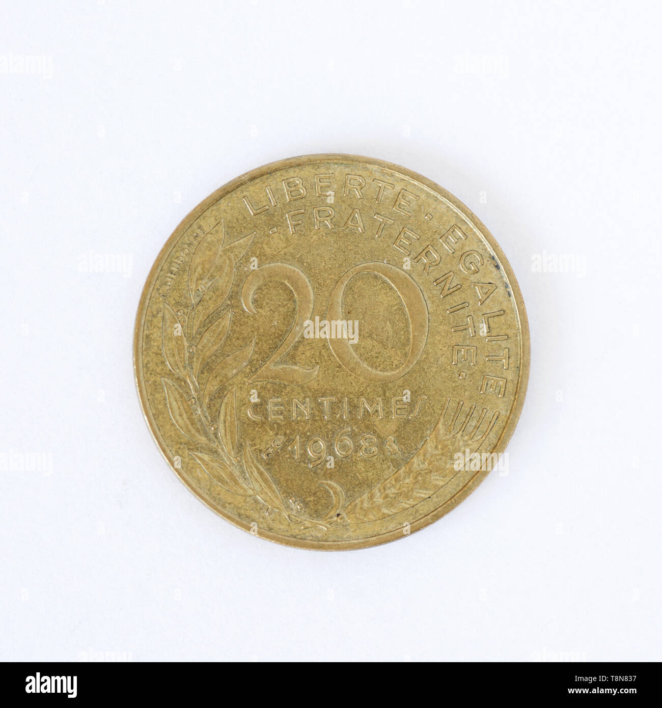 Coin french 20 centimes hi-res stock photography and images - Alamy
