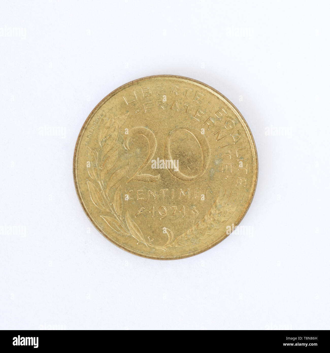 Coin french 20 centimes hi-res stock photography and images - Alamy