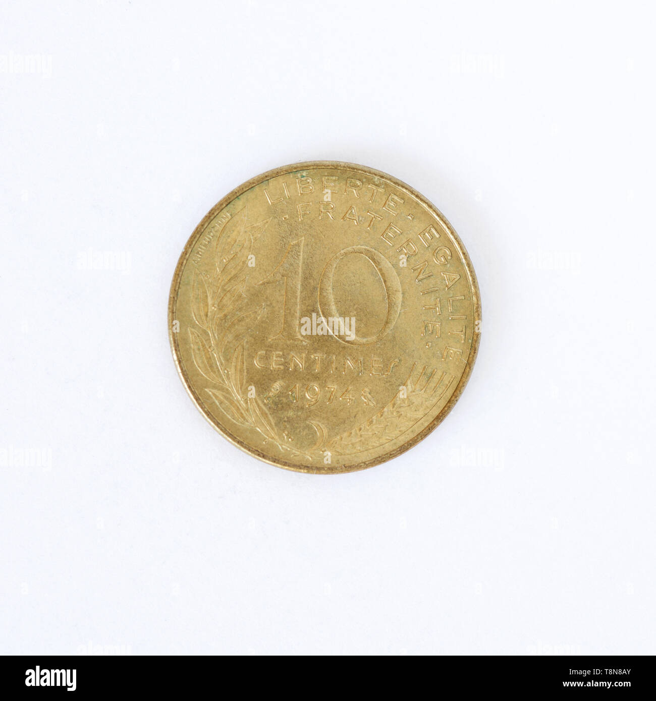 10 centimes bronze coin hi-res stock photography and images - Alamy