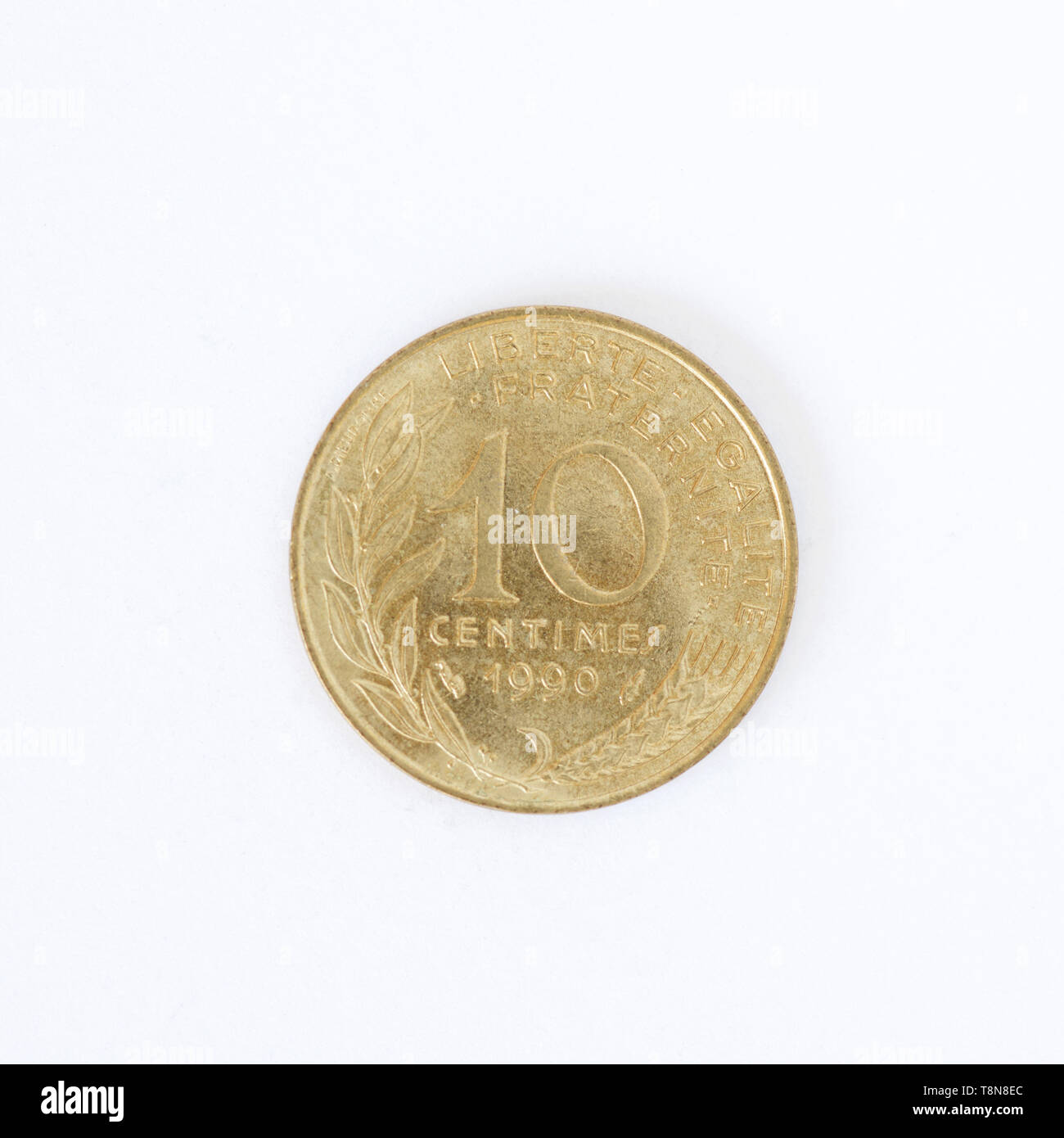 10 centimes bronze coin hi-res stock photography and images - Alamy