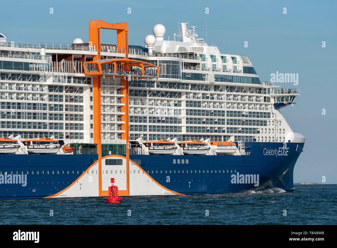 Southampton, England, UK. May 2019. The Celebrity Edge cruise ship ...