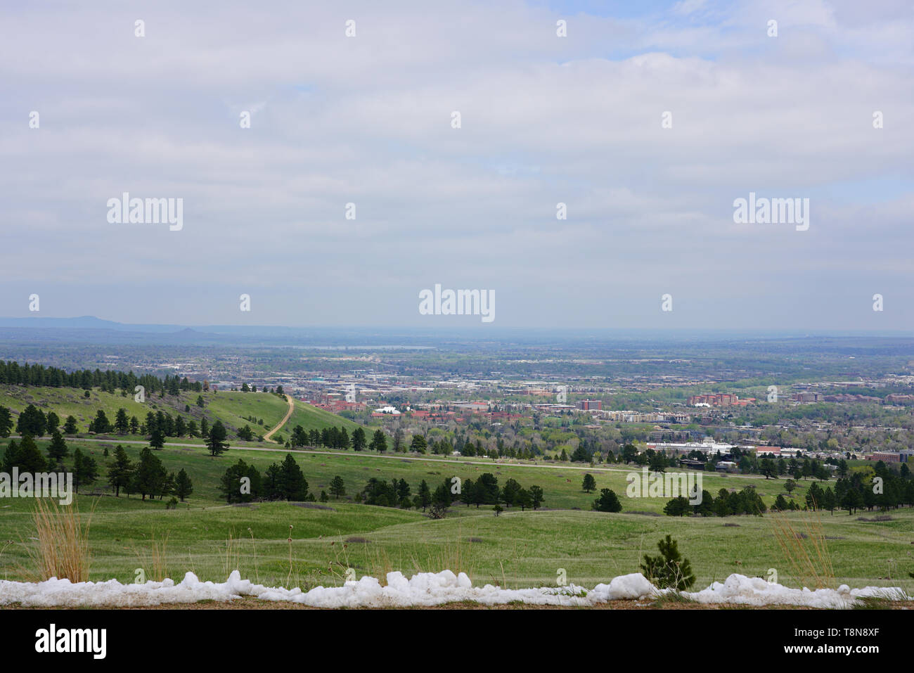 BOULDER, CO -10 MAY 2019- Landscape view of Boulder, Colorado, the ...