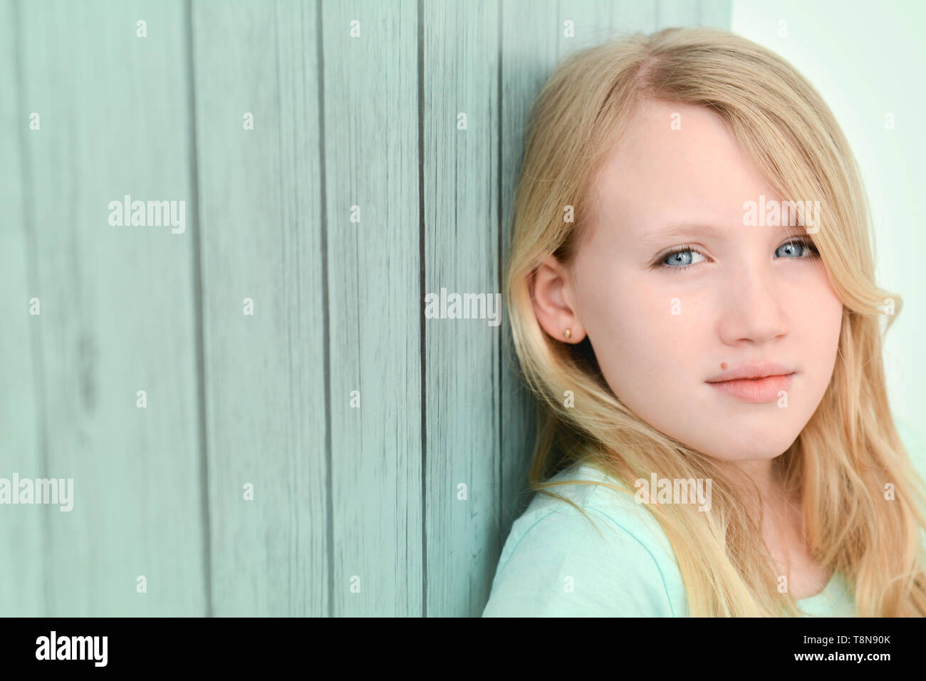 Studio Portrait Of Two best friends Stock Photo - Alamy