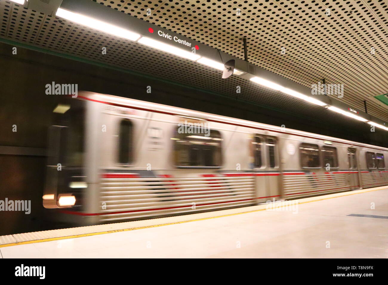 view of Los Angeles Metro Rail - Public Transport of Los Angeles county ...