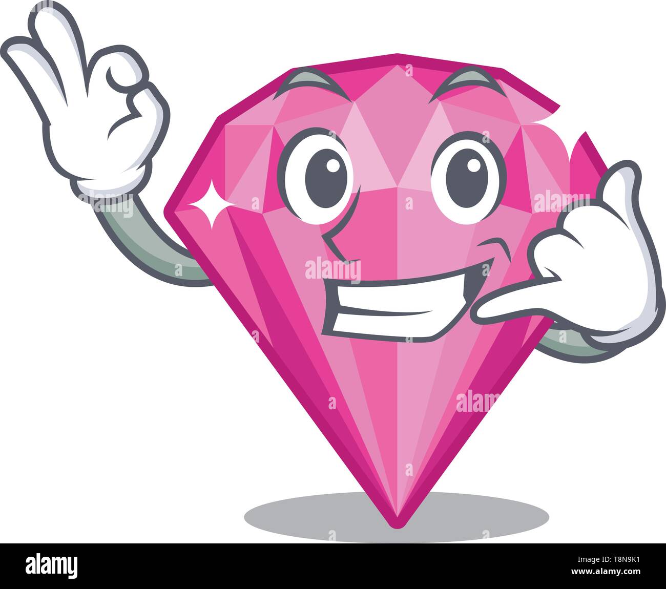 Call me pink diamond in a cartoon box Stock Vector Image & Art - Alamy