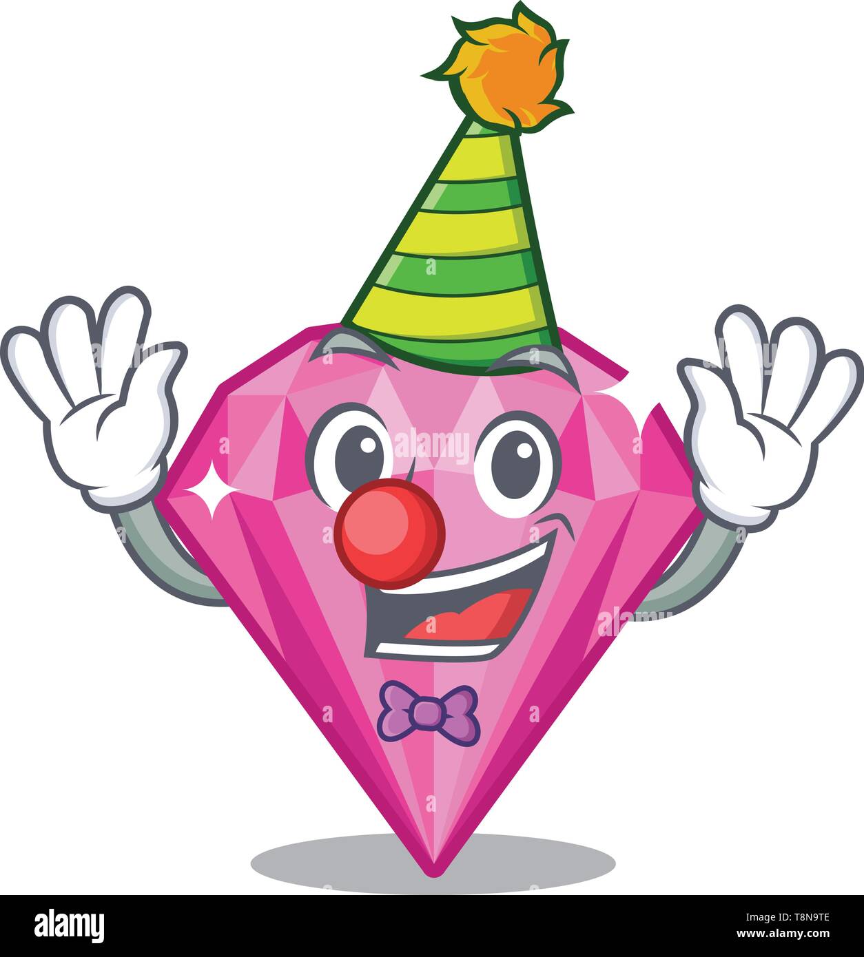 Funny clown in pink hi-res stock photography and images - Alamy