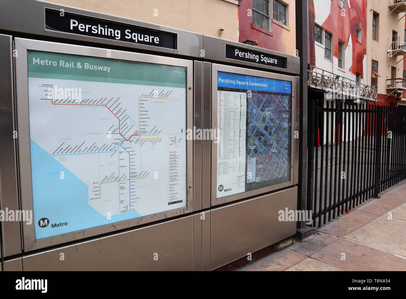 view of Los Angeles Metro Rail - Public Transport of Los Angeles county ...