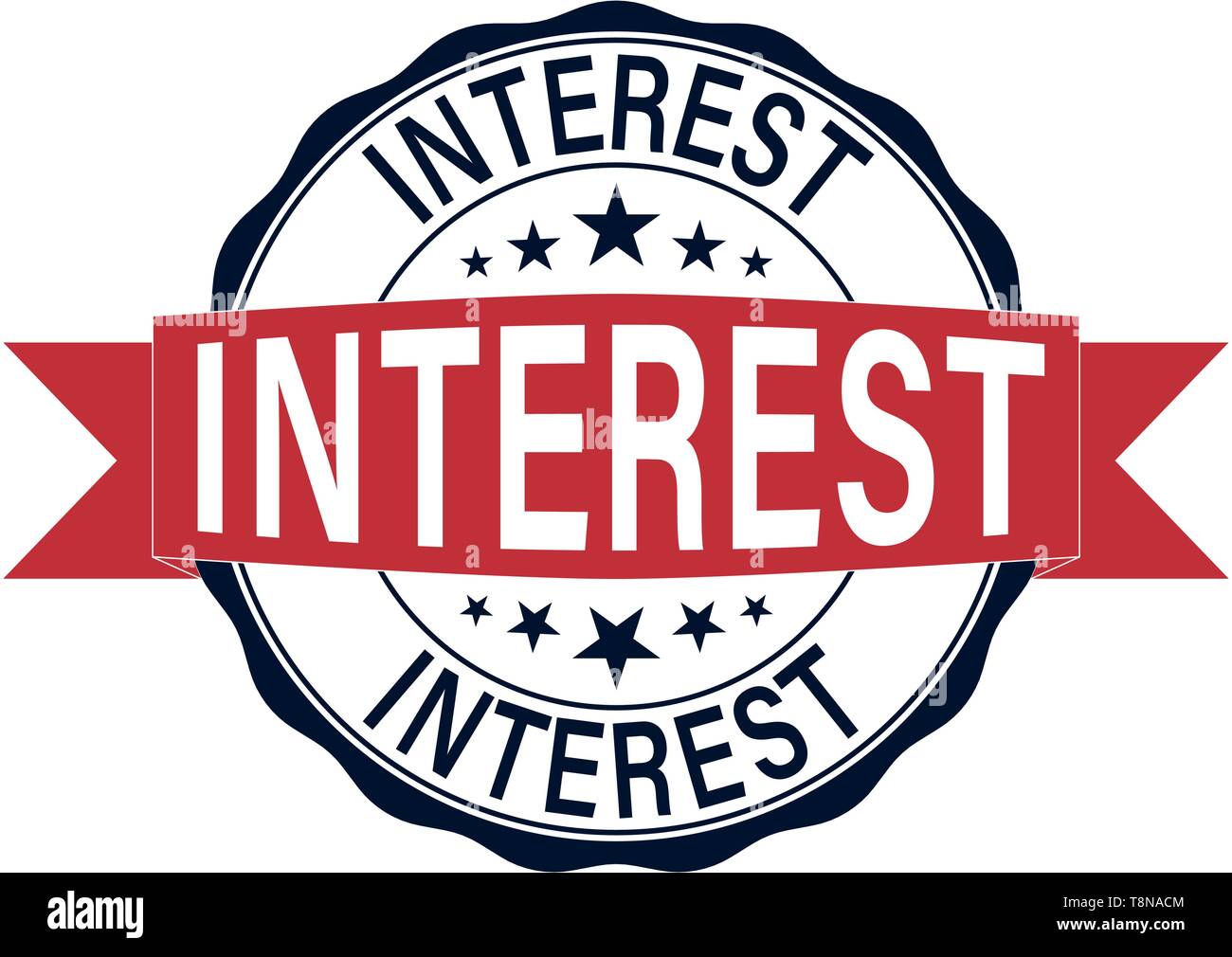 Interest grunge rubber stamp vector illustration isolated Stock Vector ...