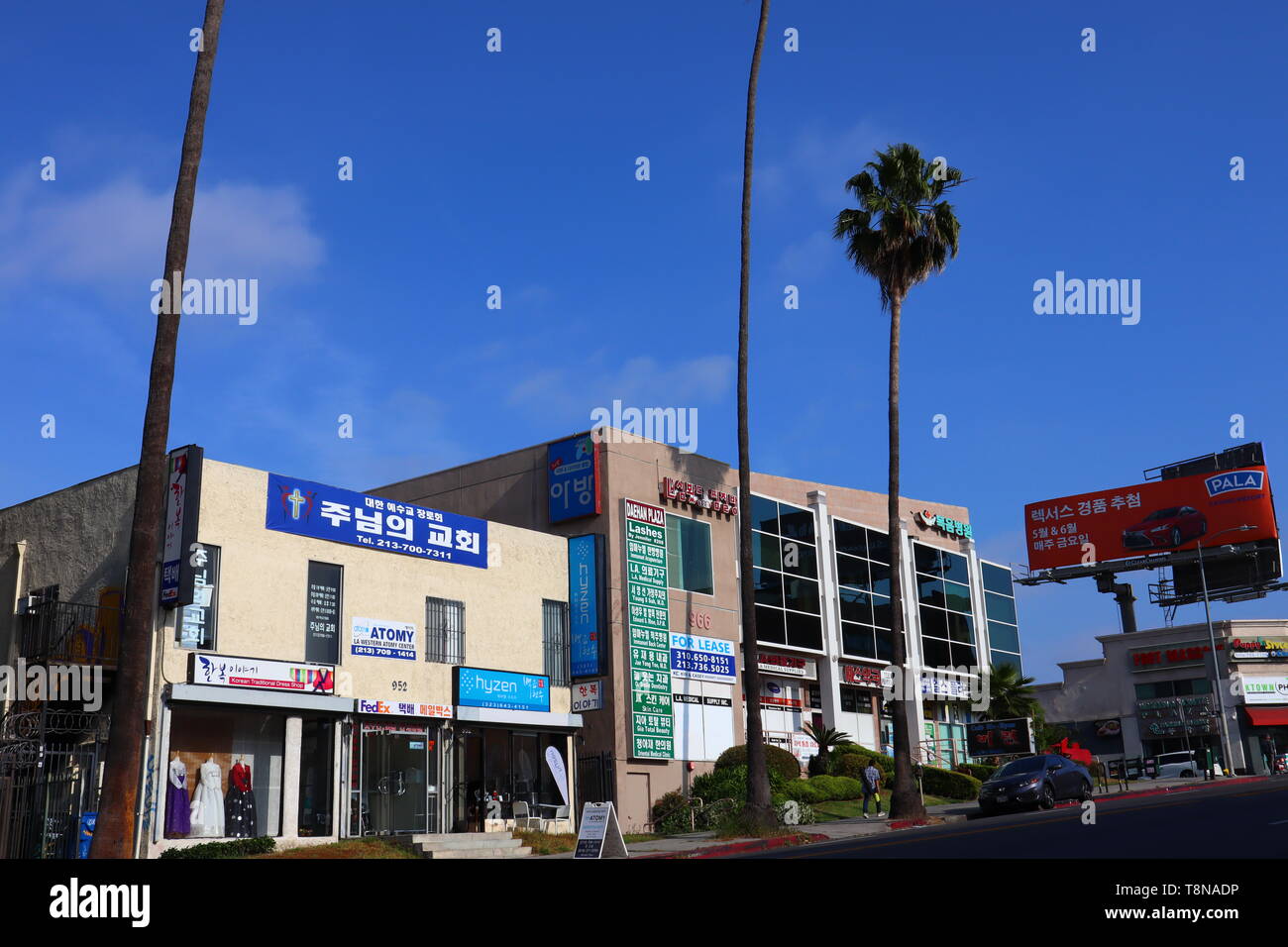 KOREATOWN a neighborhood of LOS ANGELES downtown Stock Photo - Alamy