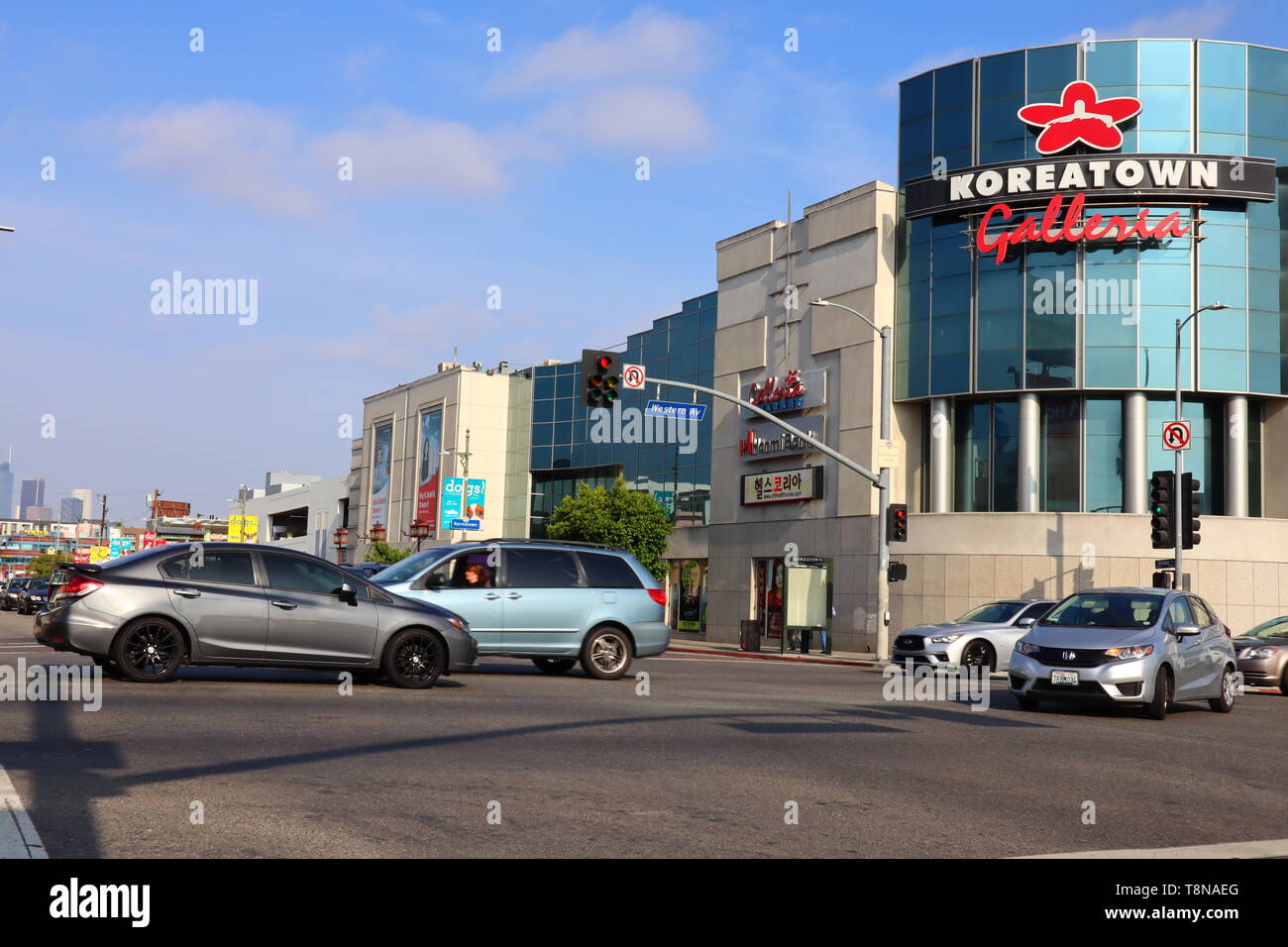 KOREATOWN a neighborhood of LOS ANGELES downtown Stock Photo - Alamy